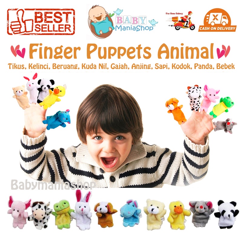 Jual Boneka Jari Hewan Binatang Finger Puppets Animal | Shopee Indonesia