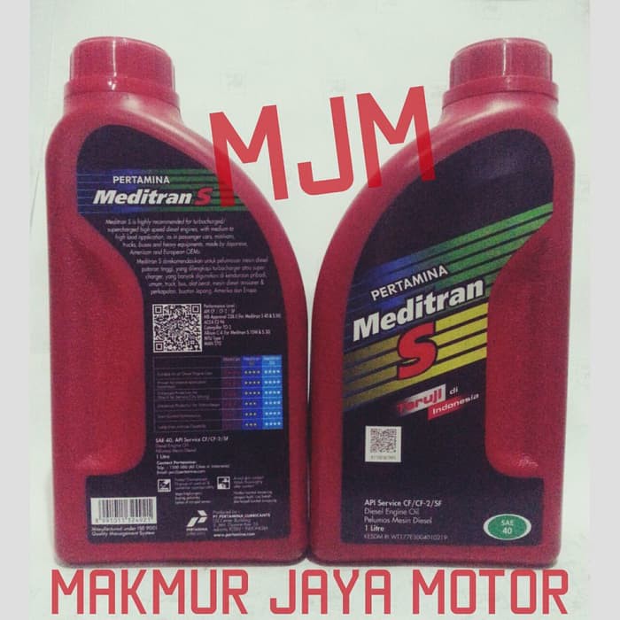 Jual OLI PERTAMINA MEDITRAN S SAE 40 1LT | Shopee Indonesia