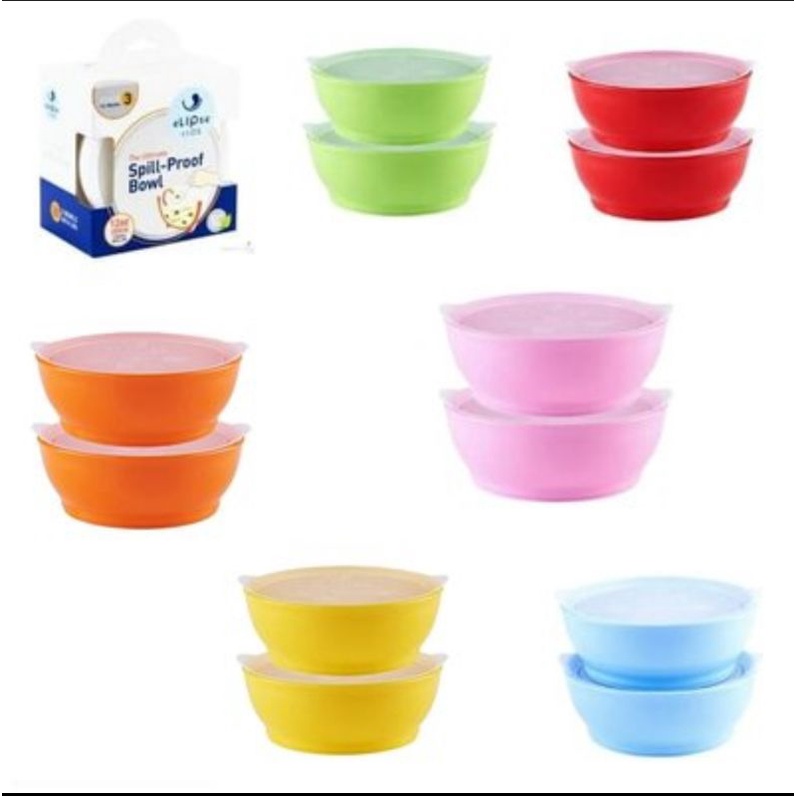 Jual ELIPSE KIDS Ultimate Spill-Proof Bowl 355ml (2pcs) | Shopee Indonesia