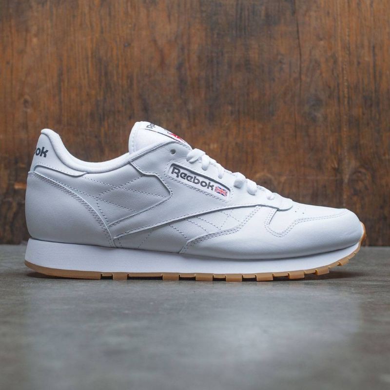 Jual Sepatu Reebok Classic Leather Utility White Gum Original | Shopee ...