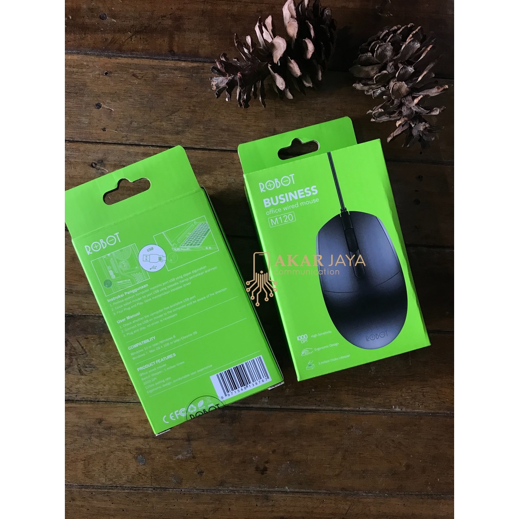 Jual Mouse Robot M120 Office Wired Mouse 1000 DP | Shopee Indonesia