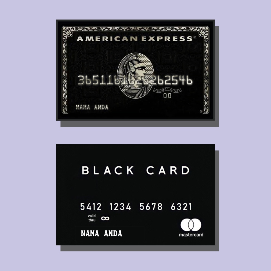Jual AMERICAN EXPRESS - BLACK CARD PELINDUNG KARTU (SKIN CARD) CUSTOM ...