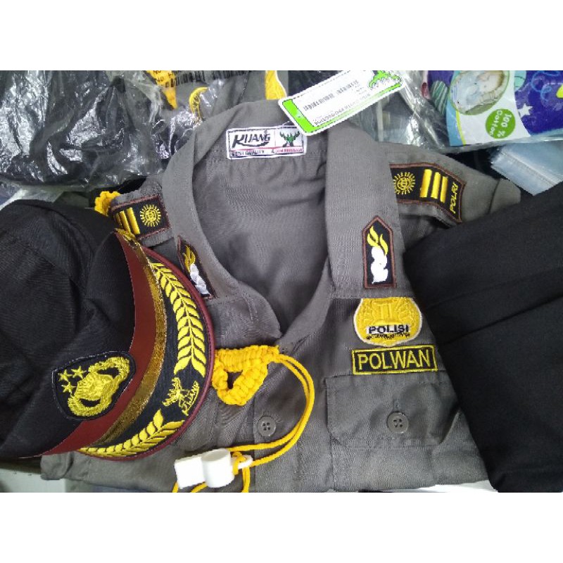 Jual SERAGAM POLWAN/ SERAGAM POLISI/ SERAGAM ANAK PEREMPUAN | Shopee ...