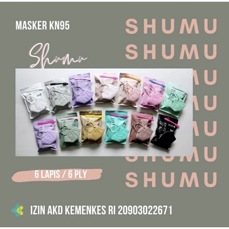Jual Masker SHUMU PREMIUM KN95 Dewasa 6ply 10pcs Warna Netral ORIGINAL ...