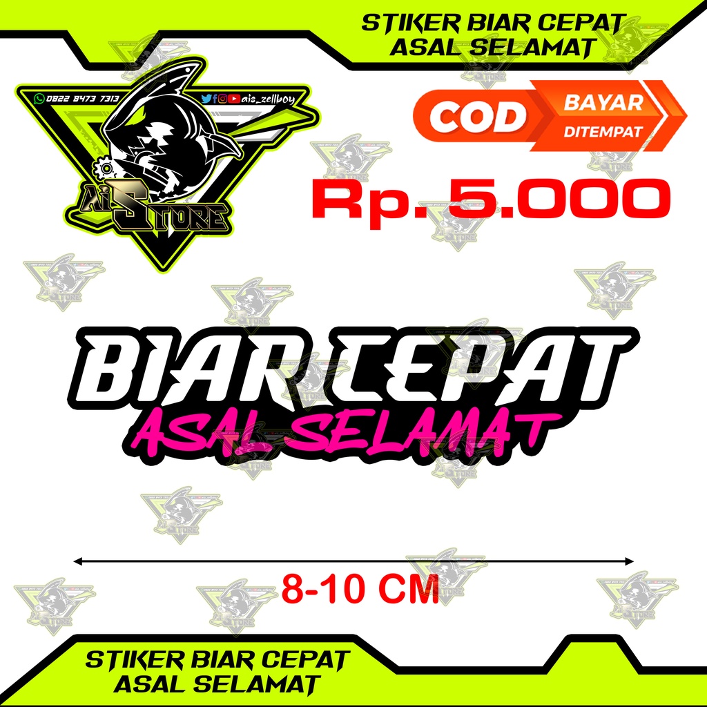 Jual Stiker Biar Cepat Asal Selamat | Shopee Indonesia