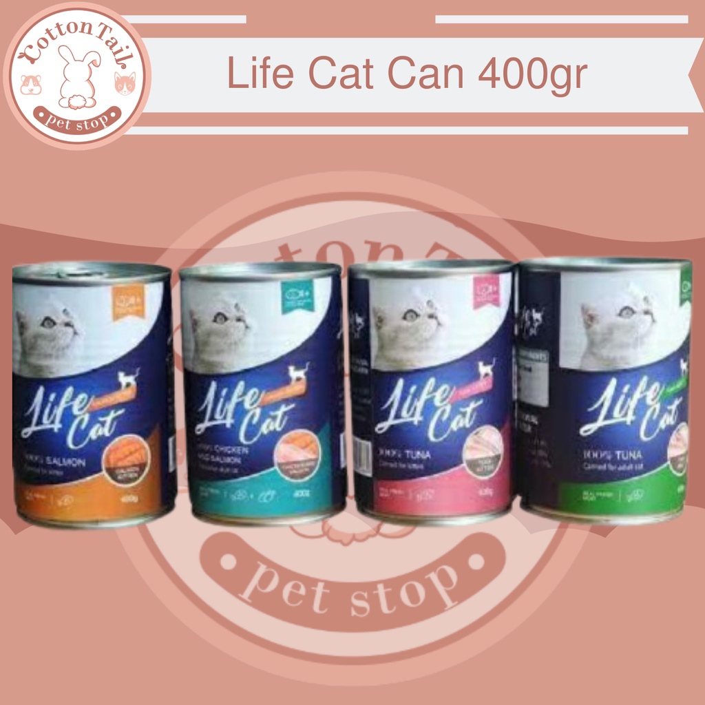 Jual Life Cat Wet Can 400gr / Makanan Kucing Life Cat Kaleng 400gr ...