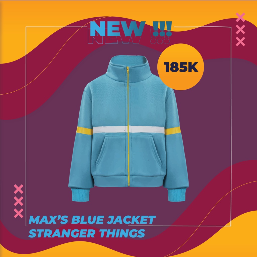 Jual (TANYA STOK DAHULU!) | Max Mayfield's Blue Jacket | Stranger ...