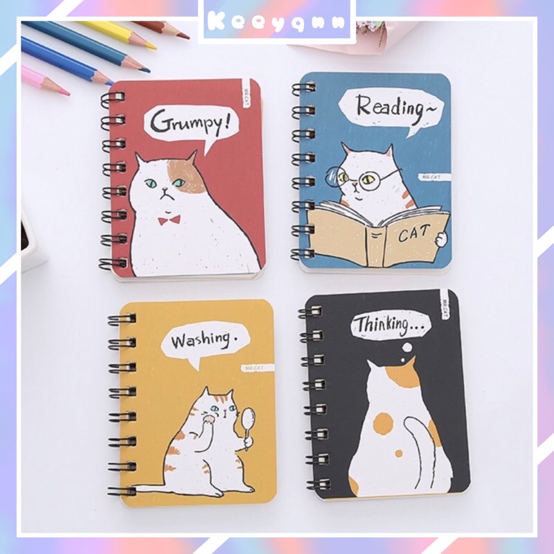Jual Cute Kawaii Motif Cat Mini Book a7 get a freebies!! mini book ...