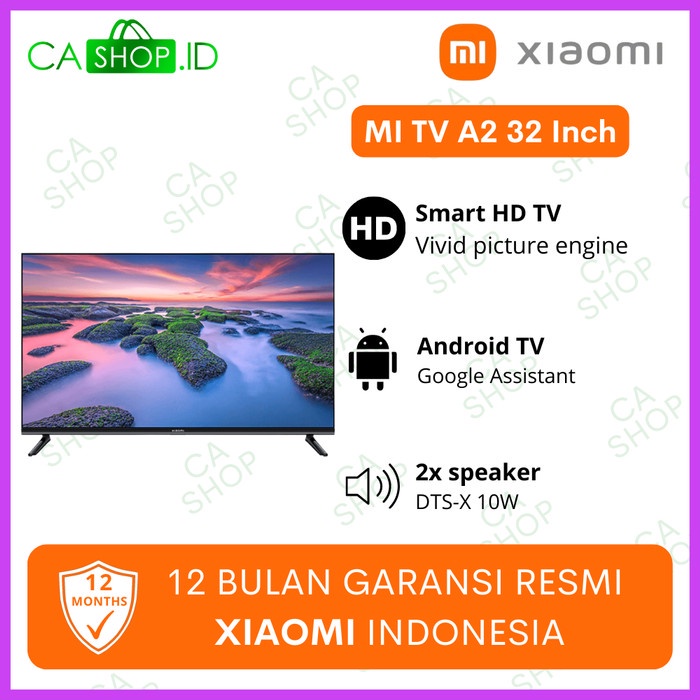 Jual Xiaomi Mi TV A2 32" Inch HD Android Smart TV Dolby Audio + DTS-X ...