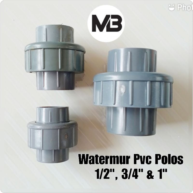 Jual Water Mur Pvc Polos 1/2", 3/4" dan 1" Union Socket | Shopee Indonesia