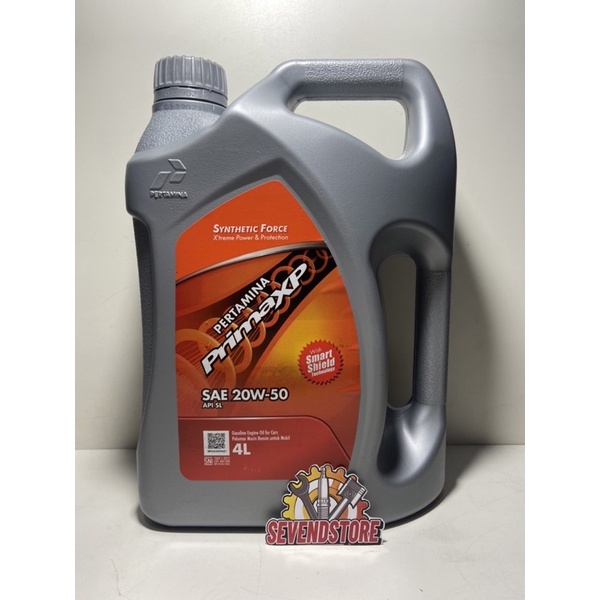 Jual Oli pelumas pertamina Prima XP Sae 20W-50 API SL galon 4 Liter | Shopee Indonesia