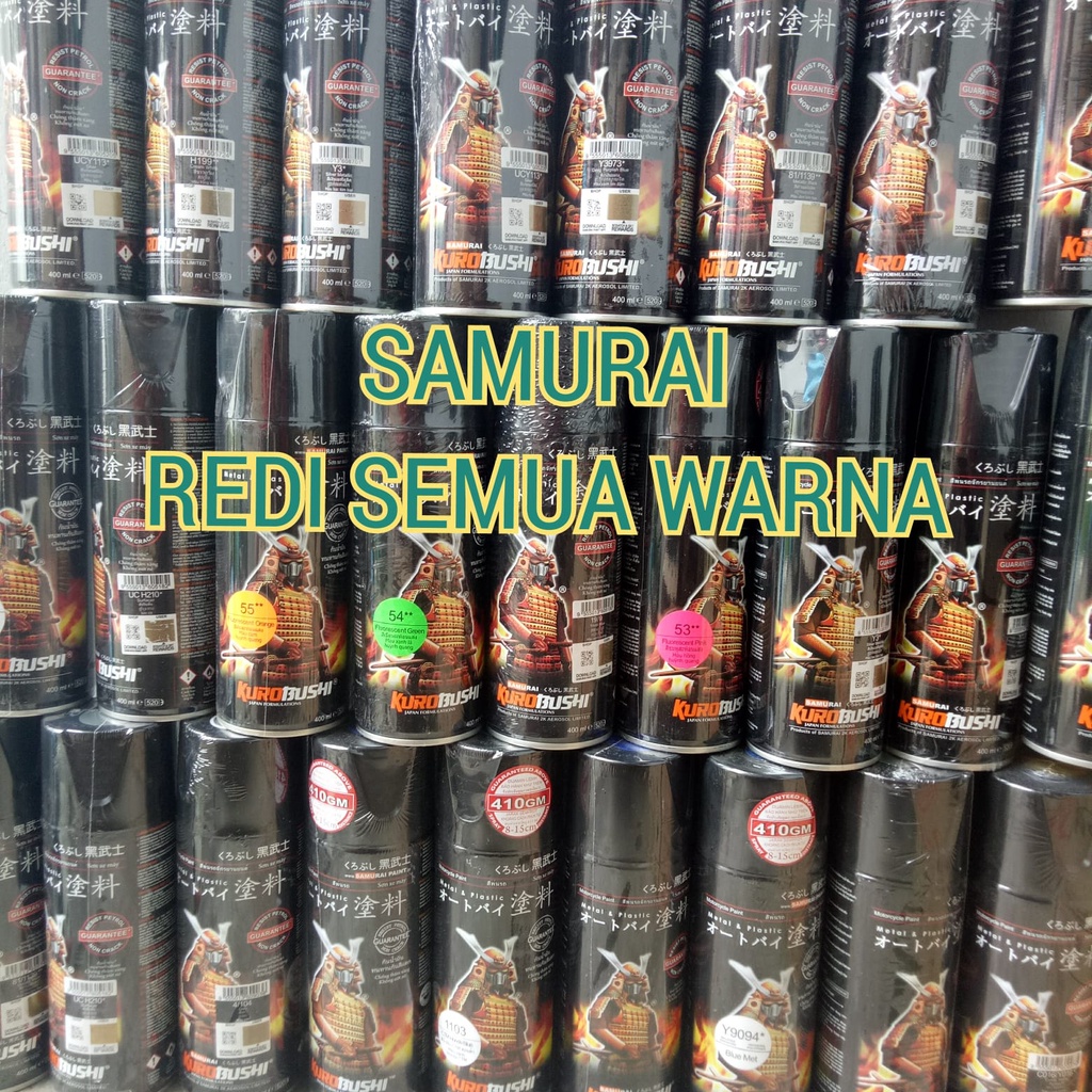 Jual A. Pilok Pilox Cat SAMURAI Black 109 FLat black 109a pink 113 ...