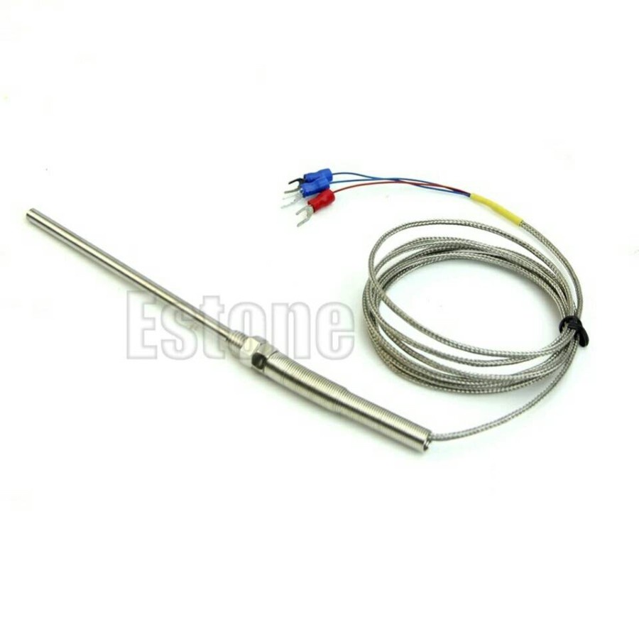 Jual RTD TEMPERATURE WIRES SENSOR PROBE 50mm PT100 3 kabel2 meter -50 ...