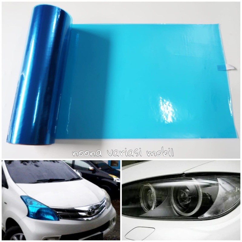 Jual Stiker Lampu Smoke Hybrid Gossy BIRU MUDA Sticker Hybrid HaedLAMPU ...