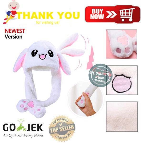 Jual [COD] Topi Kelinci Rabbit Bunny Hat Unicorn Pikachu BTS Moving ...