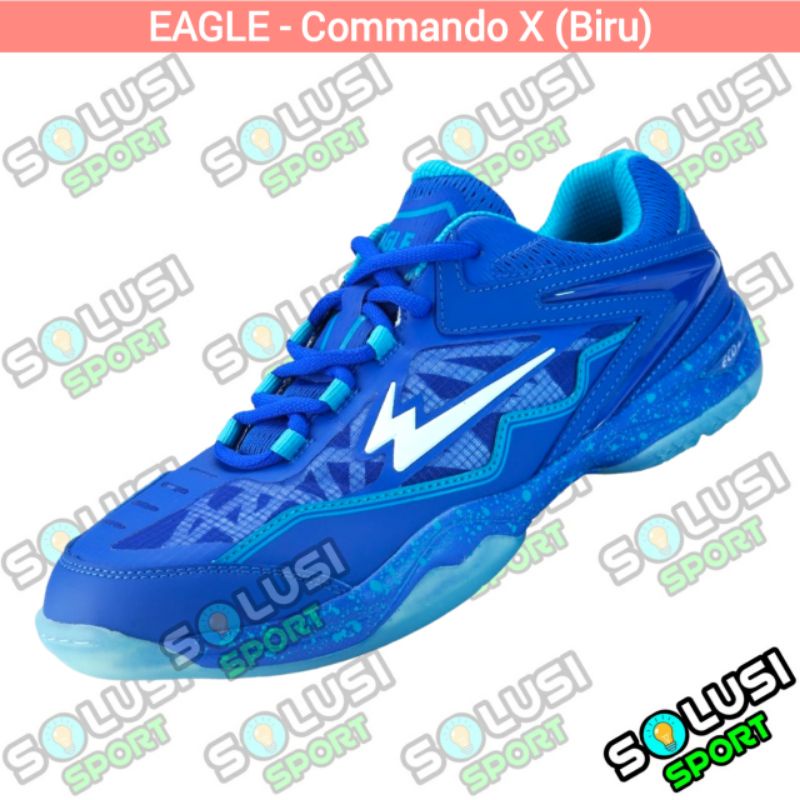 Jual EAGLE COMMANDO X Sepatu Badminton Bulutangkis COMANDO X - Biru ...