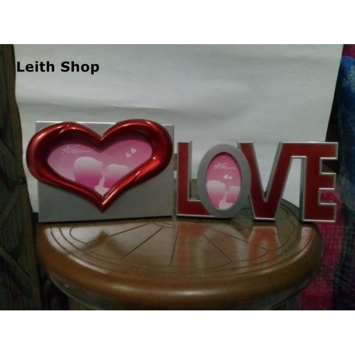 Jual Photo Frame Love Unique Decoration bingkai foto heart unik pigura ...