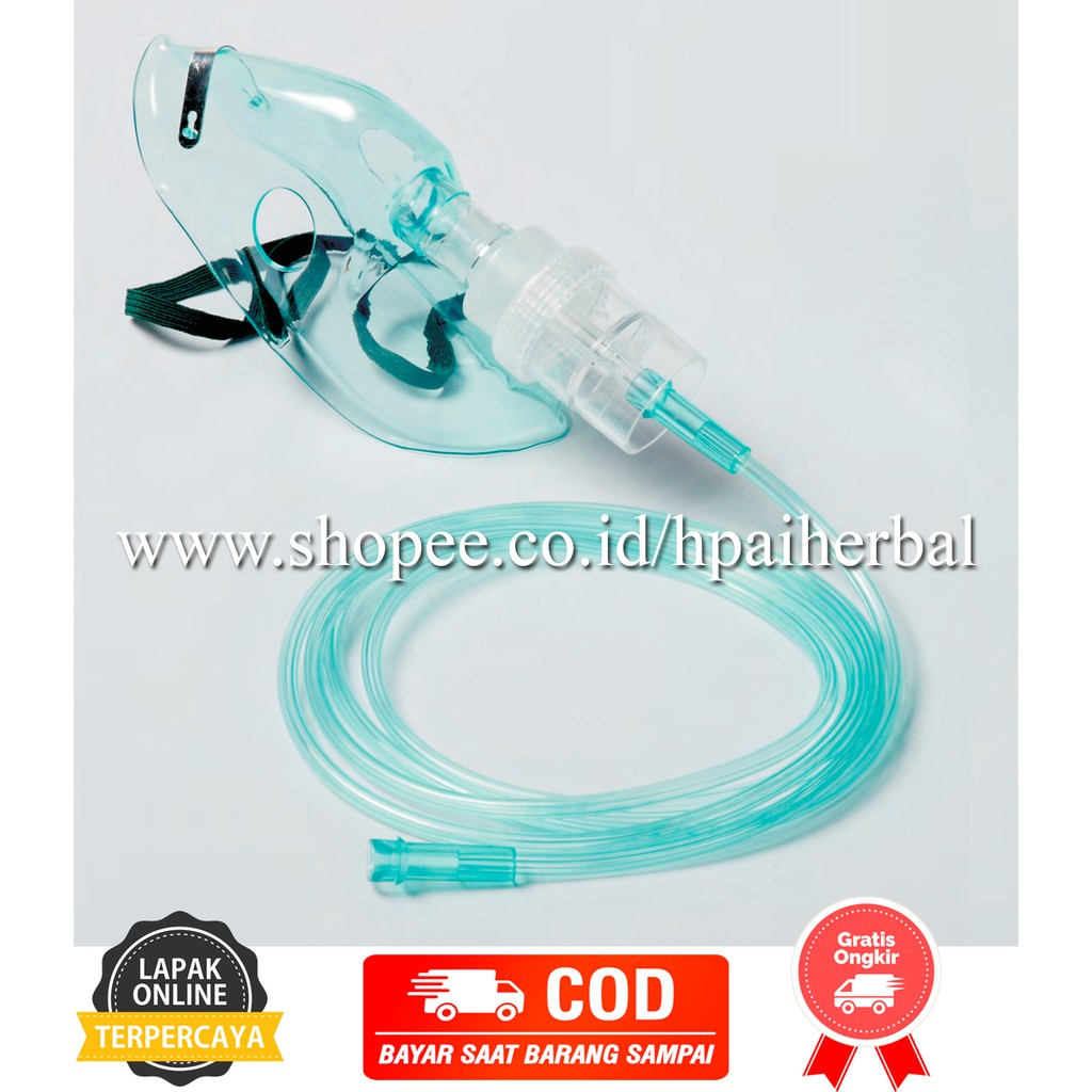 Jual Masker Nebulizer Dewasa - Nebulizer Mask Adult - Masker Oksigen ...