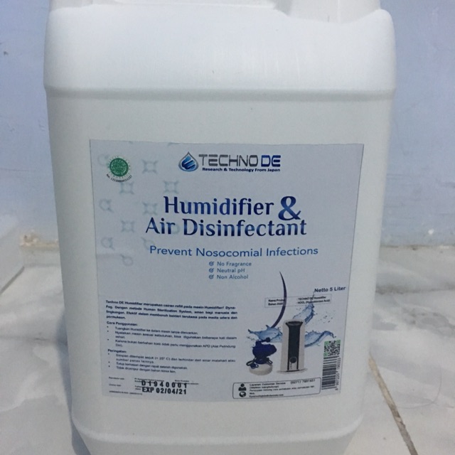 Jual Techno De humidifier dan Desinfektan pembasmi virus, bakteri jamur ...