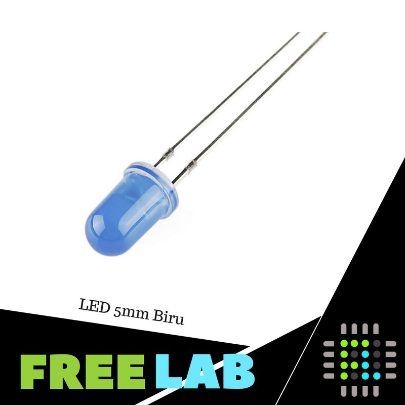 Jual LED 5mm Blue Diffused Biru Super Terang | Shopee Indonesia