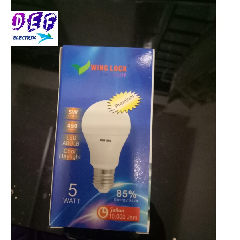Jual LAMPU LED WING LOCK 5 WATT PUTIH | Shopee Indonesia