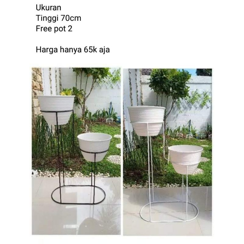 Jual standing pot atau rak pot besi | Shopee Indonesia