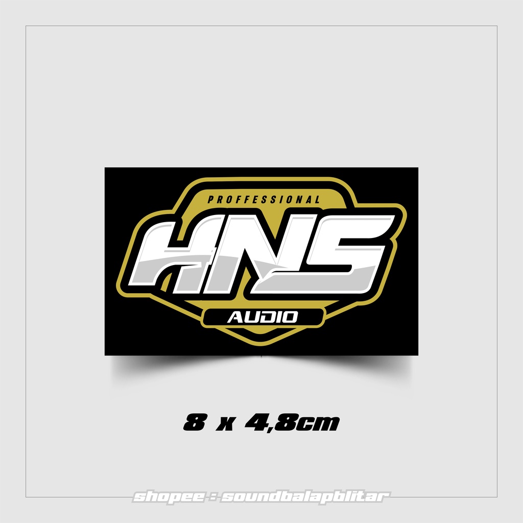 Jual Stiker Sound System HNS Audio Vynil Bijian Anti Air | Shopee Indonesia
