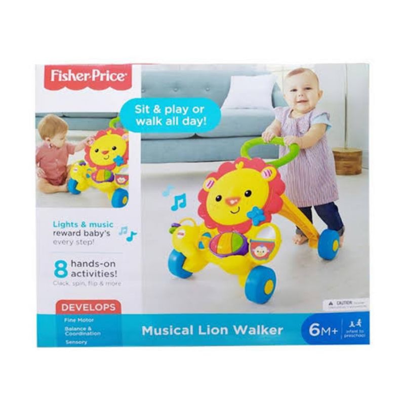 Jual Fisher Price Musical Lion Walker original Fisher Price Musical ...