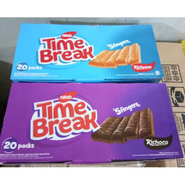 Jual Nabati time break richeese & richoco 1 box isi 20 pcs | Shopee ...