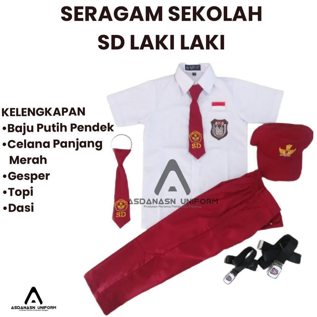 Jual Seragam SD Merah Putih Laki - Laki | Shopee Indonesia
