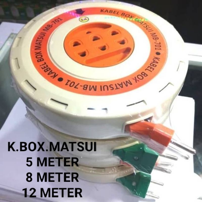 Jual Kabel Box// Roll 5m, 8m & 12 Meter 3 Lubang Matsui | Shopee Indonesia