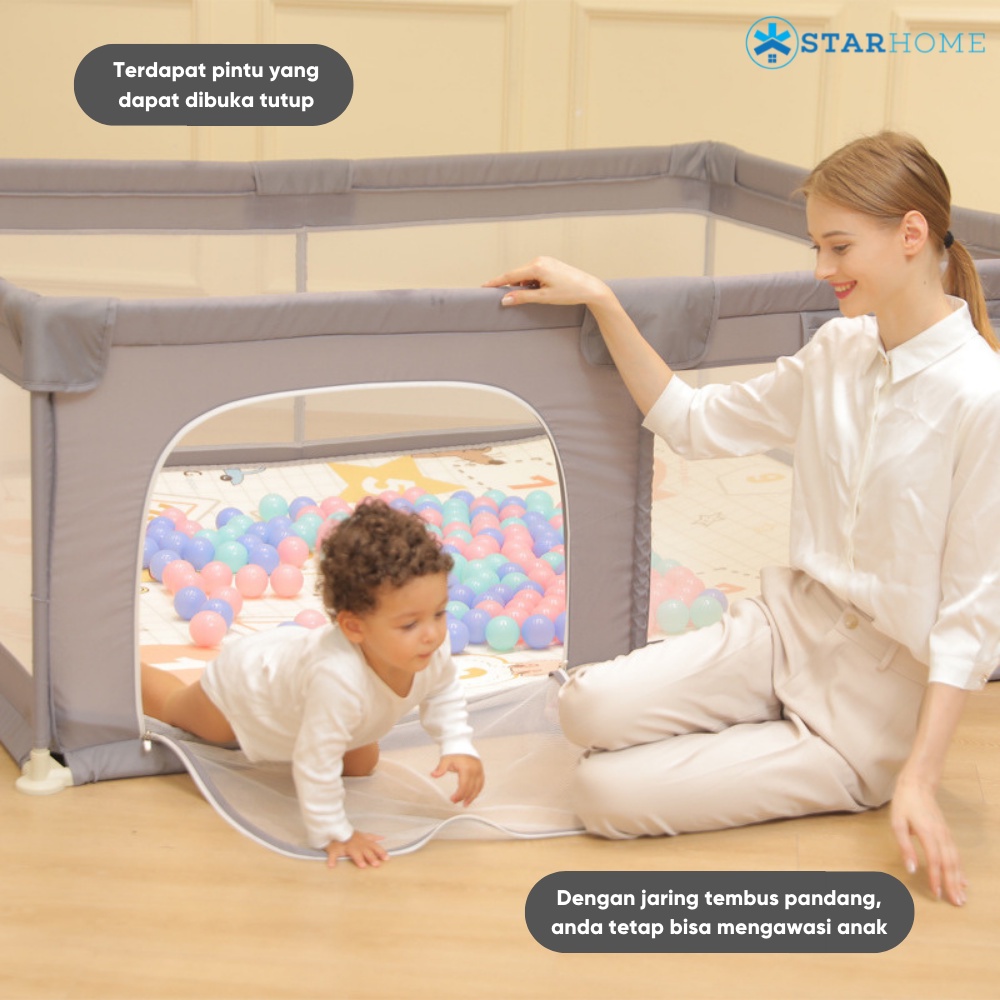 Jual Pagar Anak Pagar Kolam Bermain Anak Baby Playfence Tempat Bermain Mandi Bola Pagar Bermain ...