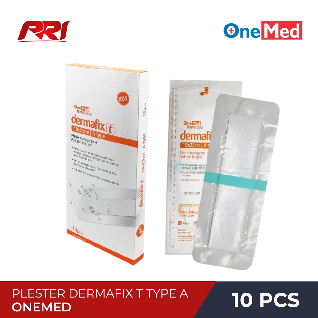 Jual Onemed Plester Dermafix T Type A 10 cm x 25 cm - 10 Pcs | Shopee ...
