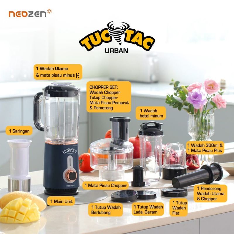 Jual Blender Multifungsi Tuc Tac Glass Pro. READY STOCK | Shopee Indonesia