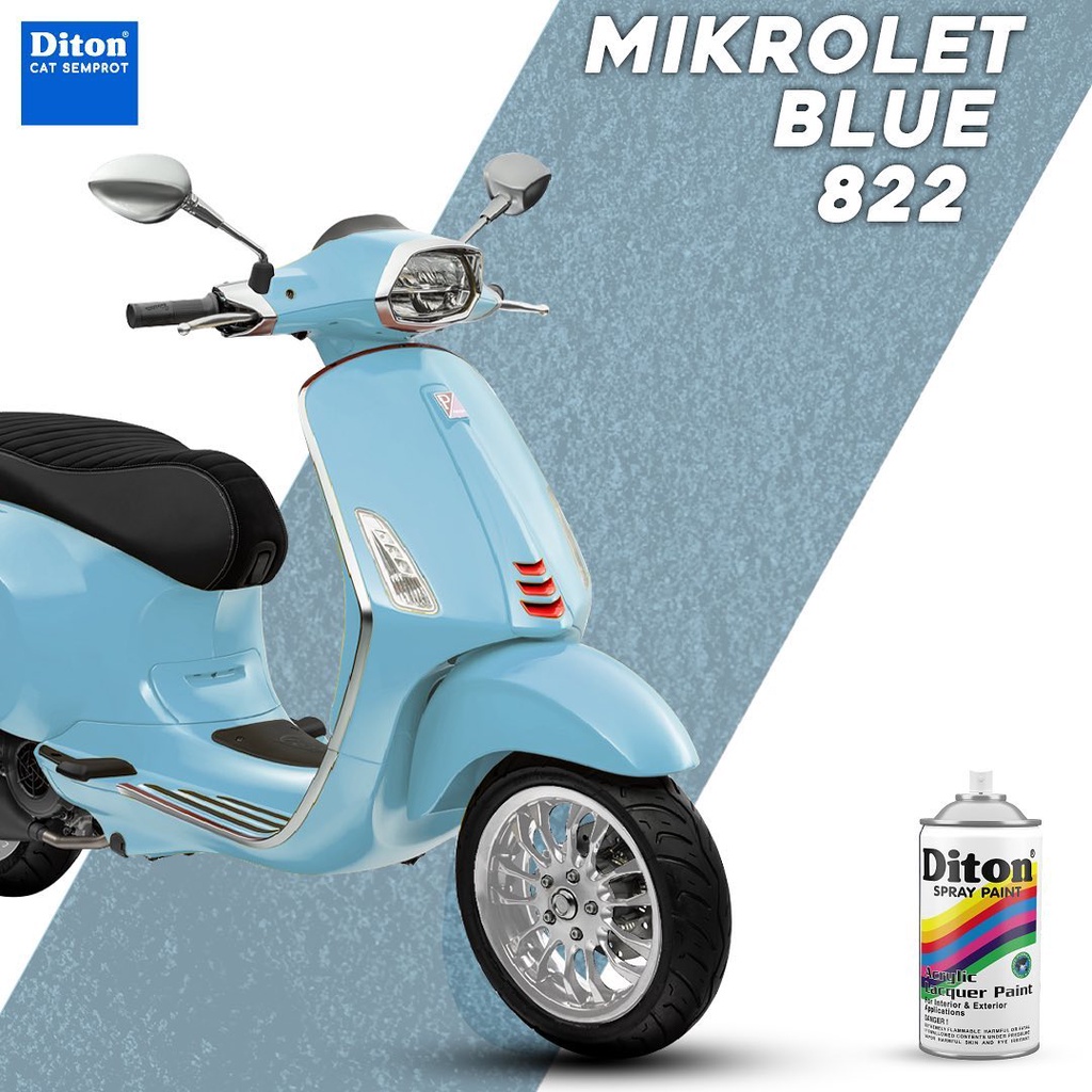 Jual Cat Semprot Diton - Mikrolet Blue 822 | Shopee Indonesia