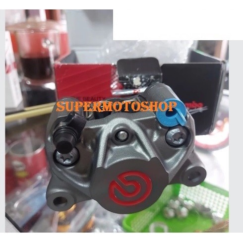 Jual SP Kaliper Brembo 2p 1pin red logo caliper belakang 2 piston ital | Shopee Indonesia