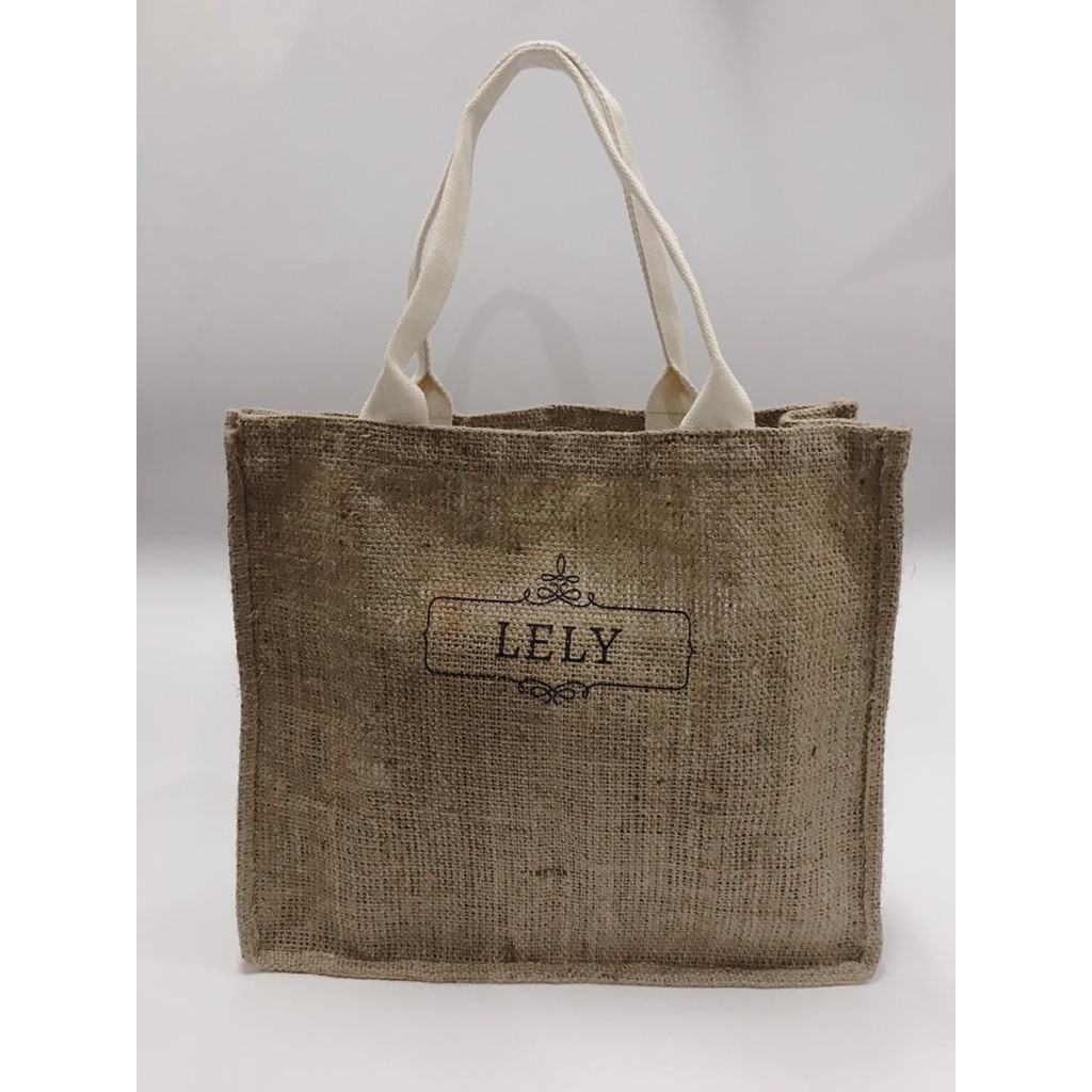 Jual OTB TOTEBAG KARUNG GONI/ JUTE (SPECIAL CUSTOM) | Shopee Indonesia