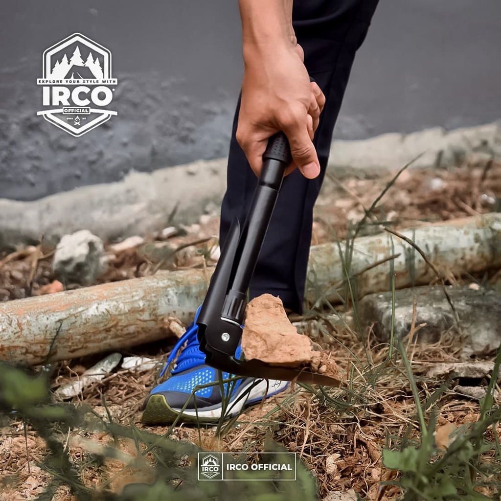 Jual IRCO Sekop Lipat Outdoor Multifungsi 3 In 1 - Sekop Mini Camping ...
