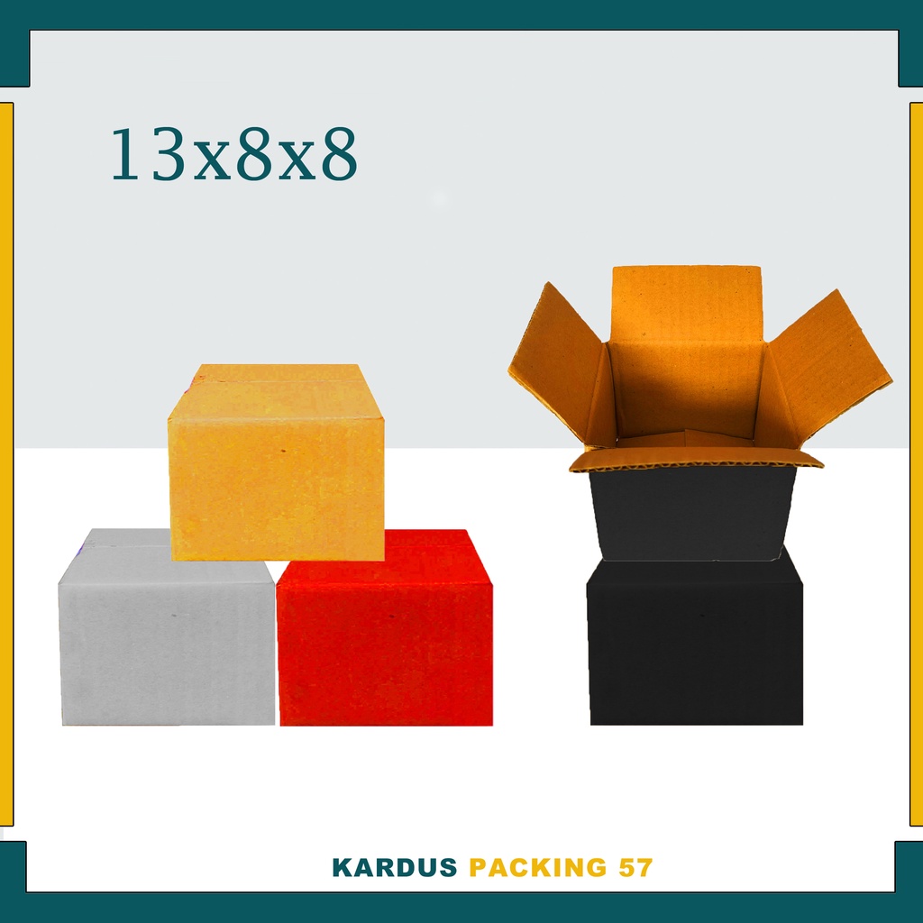 Jual PAKET 50pcs Box 13x8x8 Cm / Box Packing A1 / Kotak Kado / Kotak ...