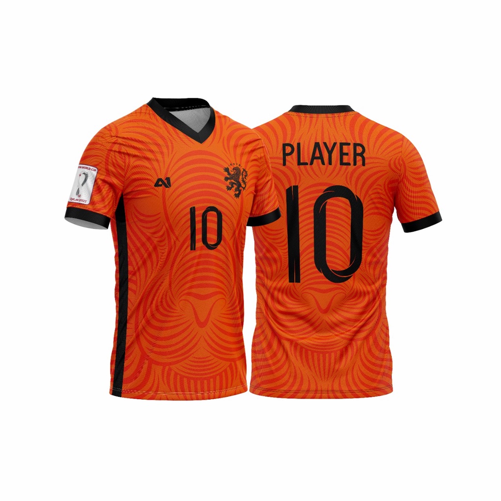 Jual Jersey Baju Piala Dunia Fifa World cup Qatar 2022 Negara Netherlands Custom bigsize 6XL ...