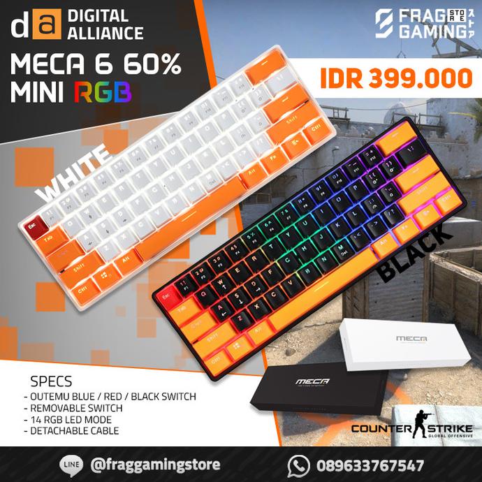 Jual DIGITAL ALLIANCE DA MECA 6 / MECA6 RGB MINI GAMING MECHANICAL ...
