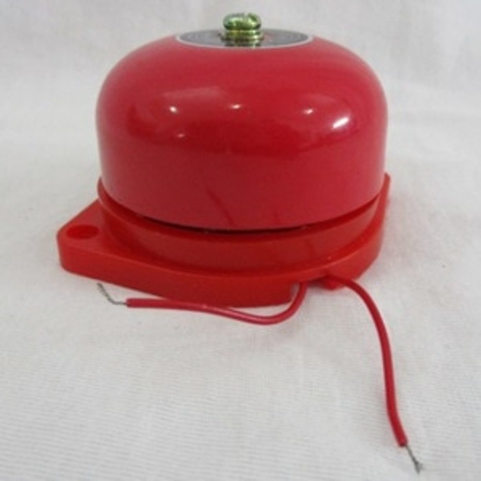 Jual Bell Bel Kring AC 2 inch Bahan Besi Merah/Alarm Bell Suara Kencang ...