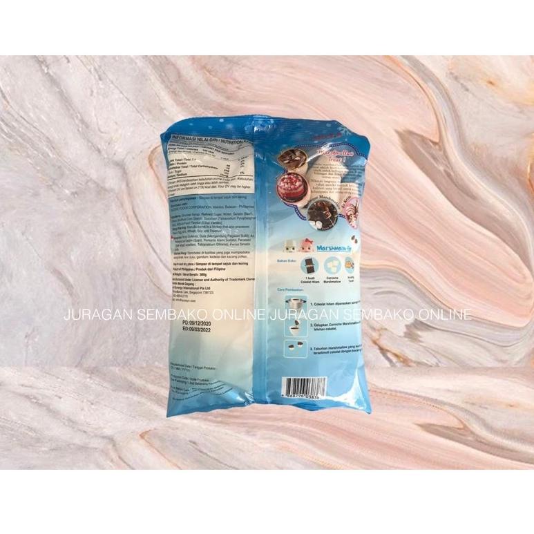 Jual [PROMO BYI55] CORNICHE Marshmallow Mega Snow White 300 g HALAL ...