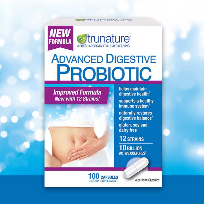 Jual Trunature Advanced Digestive 12 Probiotic Strains, 100 Capsules ...