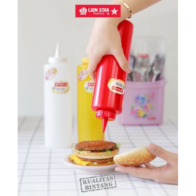 Jual Botol Saos Sambal Mayonaise Bruno Sauce Kepeer Lion Star 425ml ...