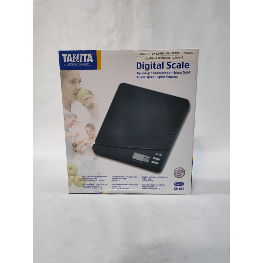 Jual TANITA Kitchen Scale 5kg 1gram TIMBANGAN DIGITAL DAPUR KUE KD-810/811 | Shopee Indonesia