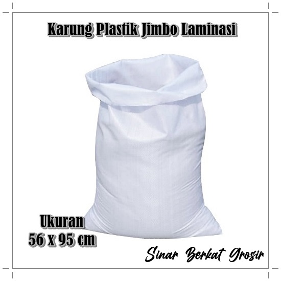 Jual Karung Plastik Laminasi Packing Putih Tebal Jumbo Jimbo 56 x 95 cm ...