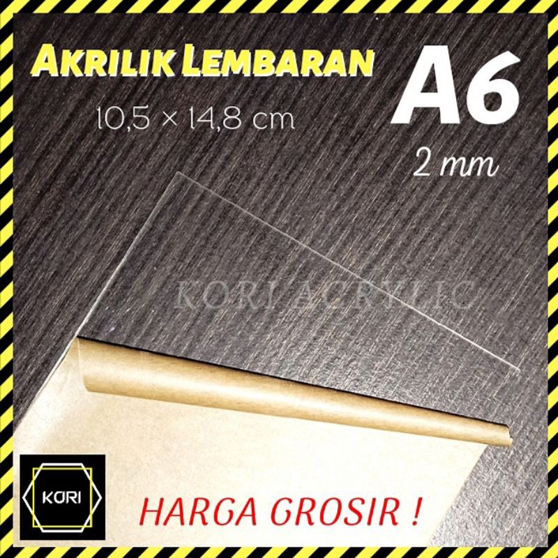 Jual Akrilik Lembaran A6 2 mm Bening MARGA CIPTA | Akrilik A6 Bening ...