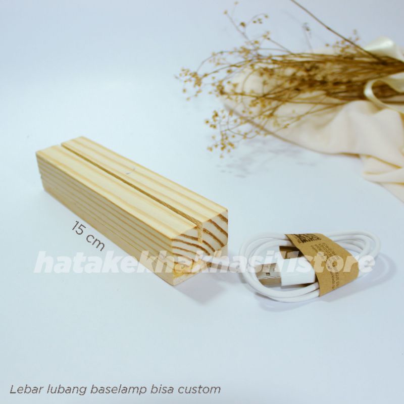 Jual Dudukan lampu hias akrilik A5, base lamp akrilik A5, tatakan ...