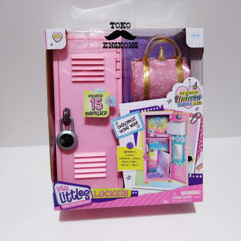 Jual REAL LITTLES LOCKER WITH DUFFEL BAG AND INCLUDES 15 SURPRISES ...